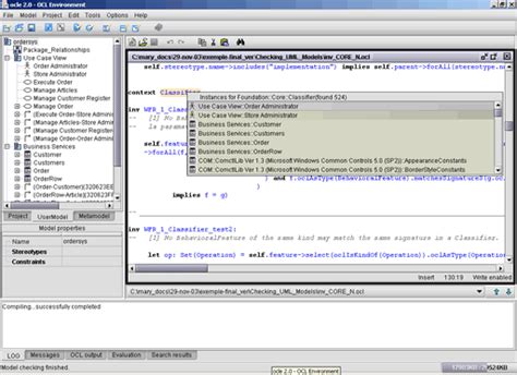 Ocle 20 Object Constraint Language Environment