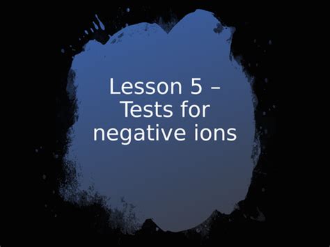 Aqa Gcse Chemistry 9 1 C12 Chemical Analysis All Lessons Teaching