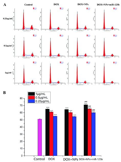 A The Results Of Flow Cytometry Analysis Of Cell Cycle B The Download Scientific Diagram