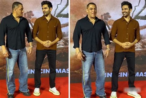 Salman Khan Kartik Aaryans Funny Bromance At Gadar 2 Bash Wins The