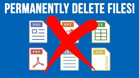 How To Permanently Delete Files So They Are Unrecoverable Youtube
