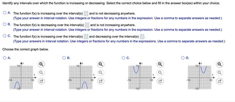 Solved Identify Any Intervals Over Which The Function Is Chegg Com