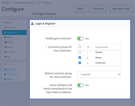 Prestashop One Pagestep Checkout Easy Checkout Option Webkul