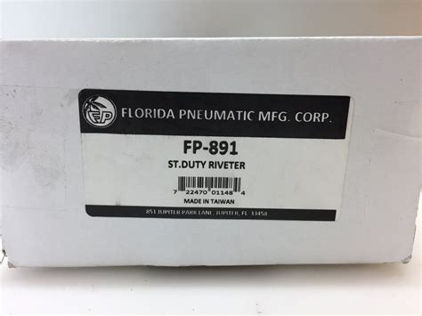 Florida Pneumatic 316 In Pneumatic Riveter Fp 891 Nt Electronics Llc