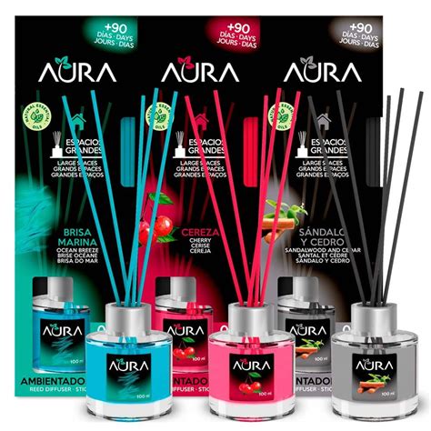Aromatizante Ambientador Aura 3 Pzas De 100 Ml Cu A Precio De Socio