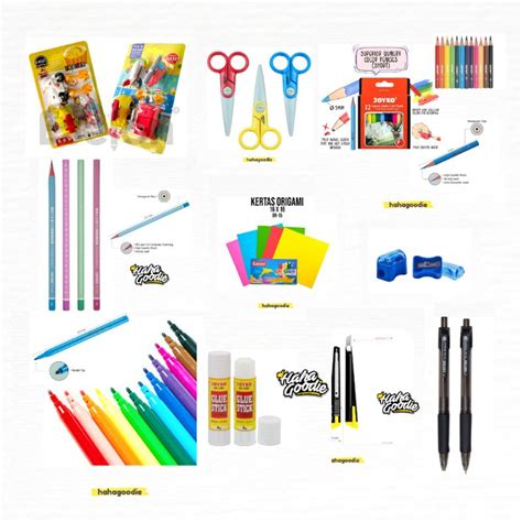 Jual Alat Tulis Stationery Spidol Pena Pensil B Warna Rautan Gunting Lem Kertas Origami