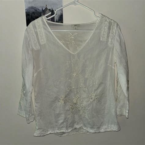 See Thru White Top Depop