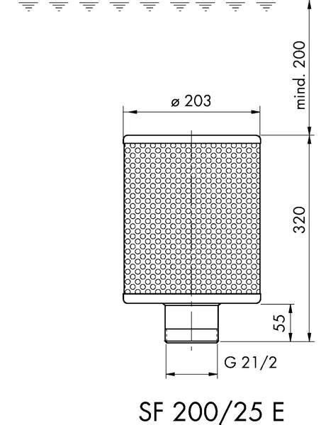 Защитная сетка для забора воды Suction filter basket 200/250/25 Е