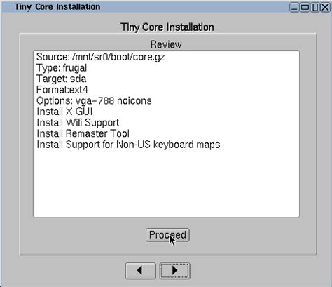 Tiny Core Linux Installation