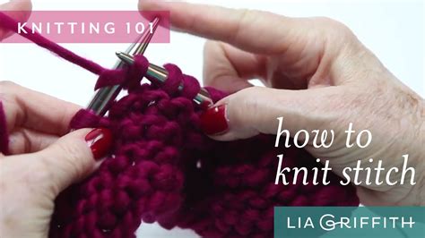 Knitting 101 How To Knit Stitch Youtube