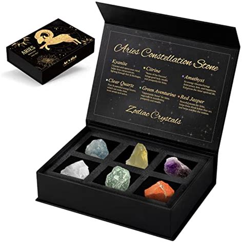 Aries Crystals T Set Zodiac Signs Healing Crystals Birthstones With