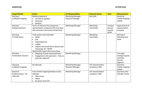 Marketing Action Plan Homecare24