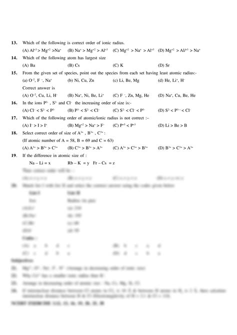 SOLUTION Periodic Table Exercises Quiz Dpp Test Studypool
