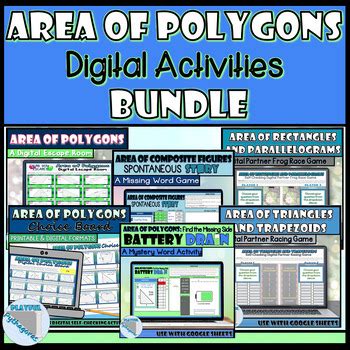 Area Of Polygons Self Checking Digital Activities Bundle By Playful Pythagoras