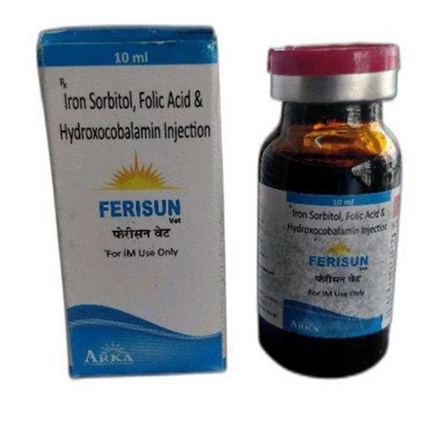 Iron Sorbitol Folic Acid Hydroxocobalamin Injection 10 Ml At ₹ 100 Box