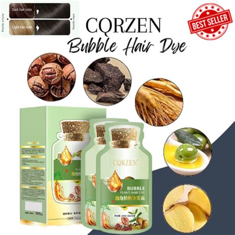 Plant Extract Bubble Hair Dye Shampoo Pure Plant Extract Black Hair