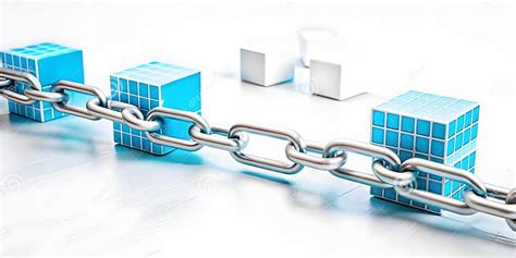 Flat Ai Driven Blockchain Elements Concept As Abstract Elements