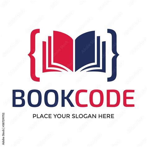 Logo Code Binary Book Digital School Vector Education Program