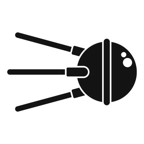 Premium Vector | Sputnik satellite orbiting earth transmitting signals