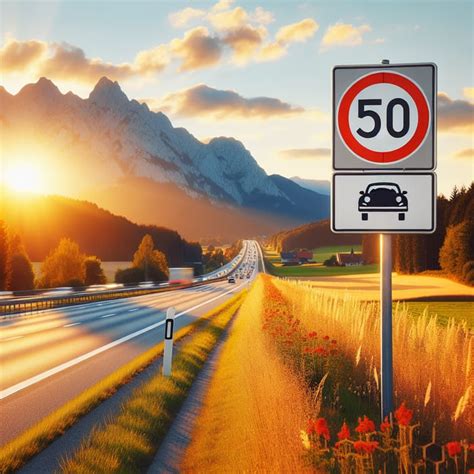 German Autobahn Speed Limit Sign Ai Art Generator Easy Peasy Ai
