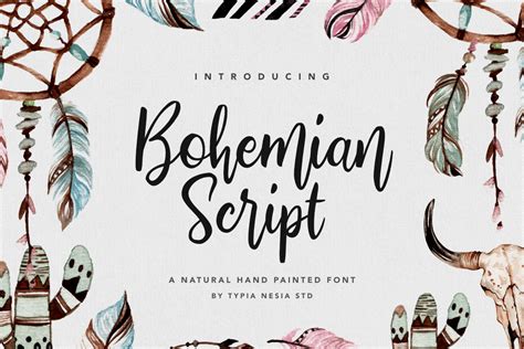Bohemian Script 248613 Calligraphy Font Bundles