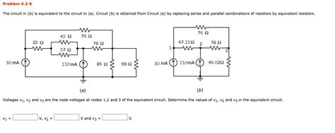 Solved Problem 4 2 6 The Circuit In B Is Equivalent To The Chegg Com