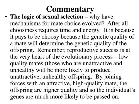 Ppt Evolutionary Insights Into Human Behavior And Sexual Selection