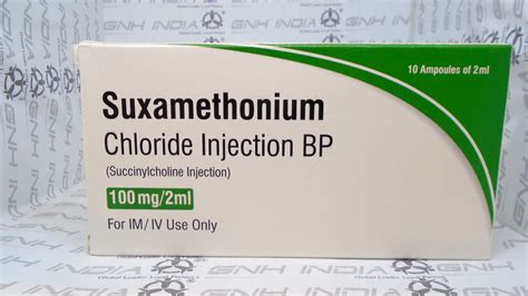Buy Suxamethonium Jack Suxamethonium Chloride Injection 50mg Ml X2ml