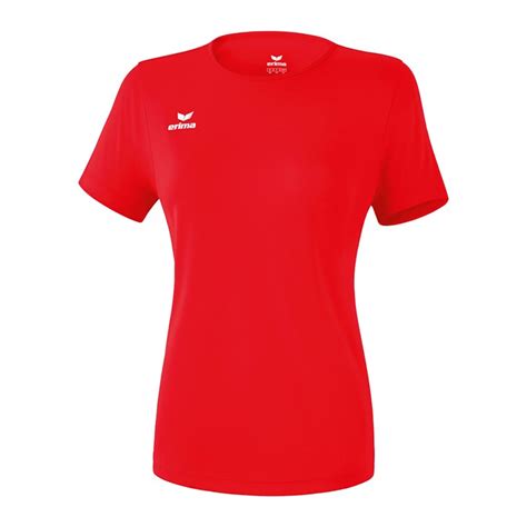 Erima Teamsport T Shirt Function Damen Rot Fussball Teamsport