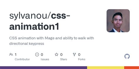 Github Sylvanou Css Animation Css Animation With Mage And Ability To Walk With Directional