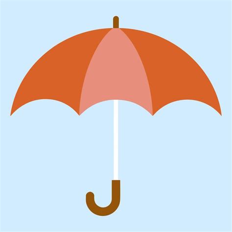 Premium Vector A Flat Vector Illustration Of Umbrella Isolated On