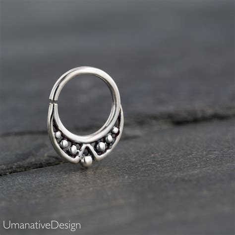 Tiny Septum Ring 18g Septum Piercing Septum Piercing Nose Etsy