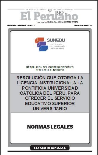 Universidad Y Calidad 2 Sunedu Otorga Licencia Institucional A La