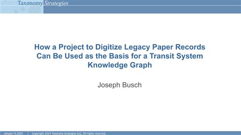 How A Project To Digitize Legacy Paper Records Can Be Used As The Basis For A Transit System