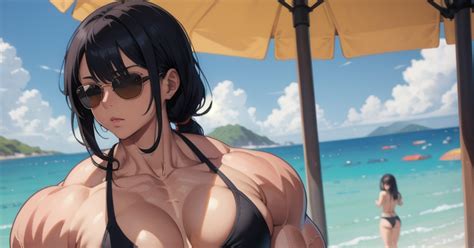 筋肉娘 Ai Golden Beach 08 Braveのイラスト Pixiv