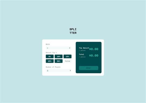 Frontend Mentor Tip Calculator Using Html Css And Javascript Coding
