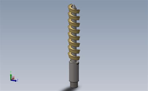 螺旋钻头三维模型solidworks 2021模型图纸下载 懒石网