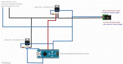 Two N Channel MOSFETs So I Don T Dry My Arduino With 30v Help