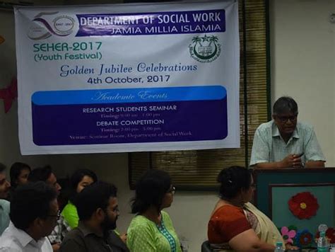 Department Of Social Work Jamia Millia Islamia Organises Youth