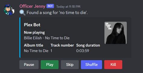 Discord Bot For Plex Music Rplex