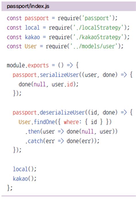 개정3판 Nodejs 교과서 77강 Passport 세팅 및 회원가입 만들기
