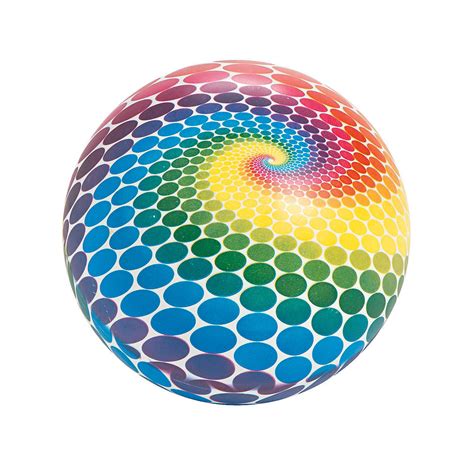 8" Rainbow Spot Ball 6 Pc Un - Toys - 6 Pieces - Walmart.com - Walmart.com