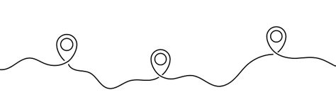 선형 위치 포인터입니다 핀 선을 매핑합니다 연속 선 그리기 위치 핀 포인터입니다 선 위치 핀 벡터 일러스트 레이 션 0명에 대한 스톡 벡터 아트 및 기타 이미지 Istock