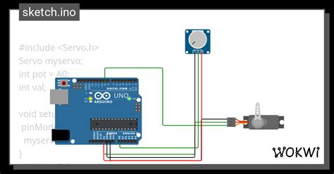 Servo With Pot Wokwi ESP32 STM32 Arduino Simulator