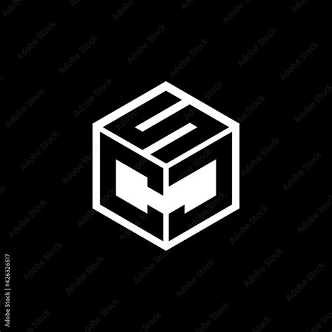 Cjs Letter Logo Design With Black Background In Illustrator Cube Logo