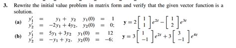 solved differential equations rewrite the system in