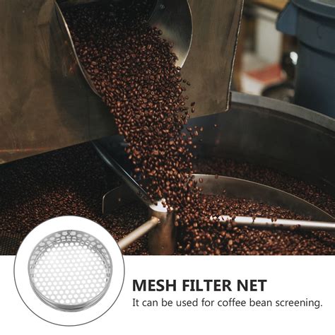 Stri 1pc 20cm Soil Sifter Stainless Steel 10mm Round Hole Soil