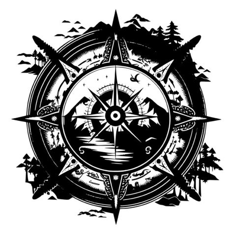 Download Pirate Compass Svg For Cricut Silhouette And Laser Machines