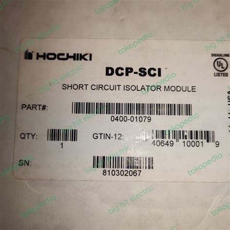 Jual Hochiki Dcp Sci Module Circuit Isolator Jakarta Pusat Big Hit