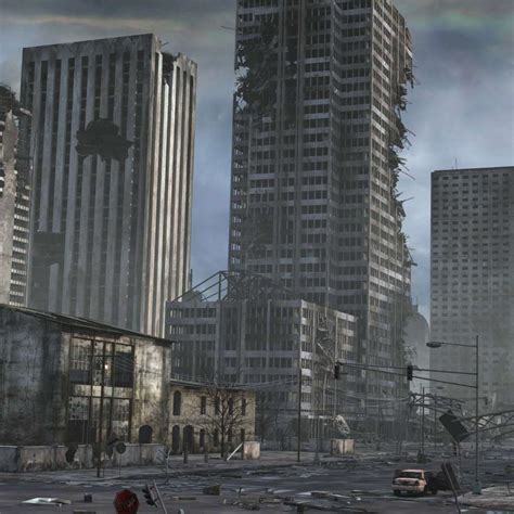 Destroyed City D Model Dmkits